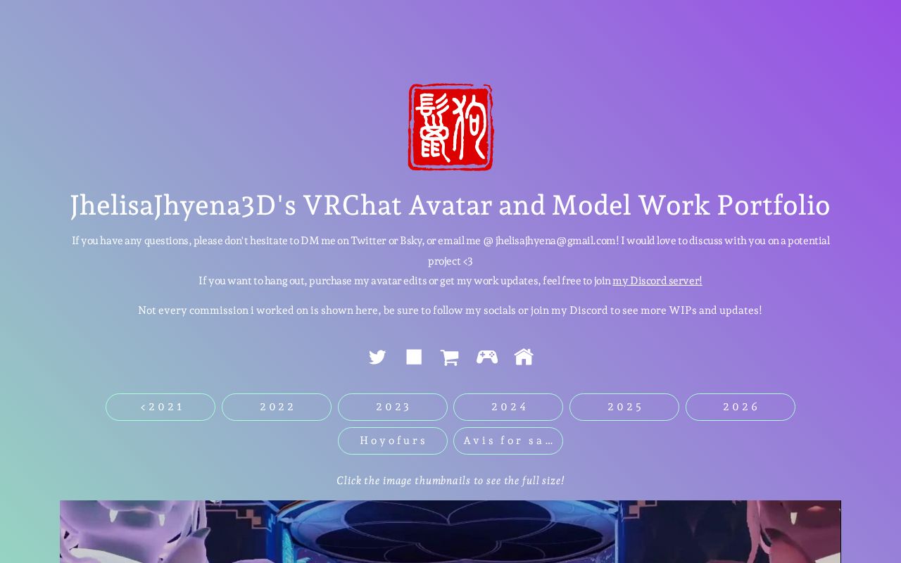 JhelisaJhyena3D VRC Avatar Services Portfolio